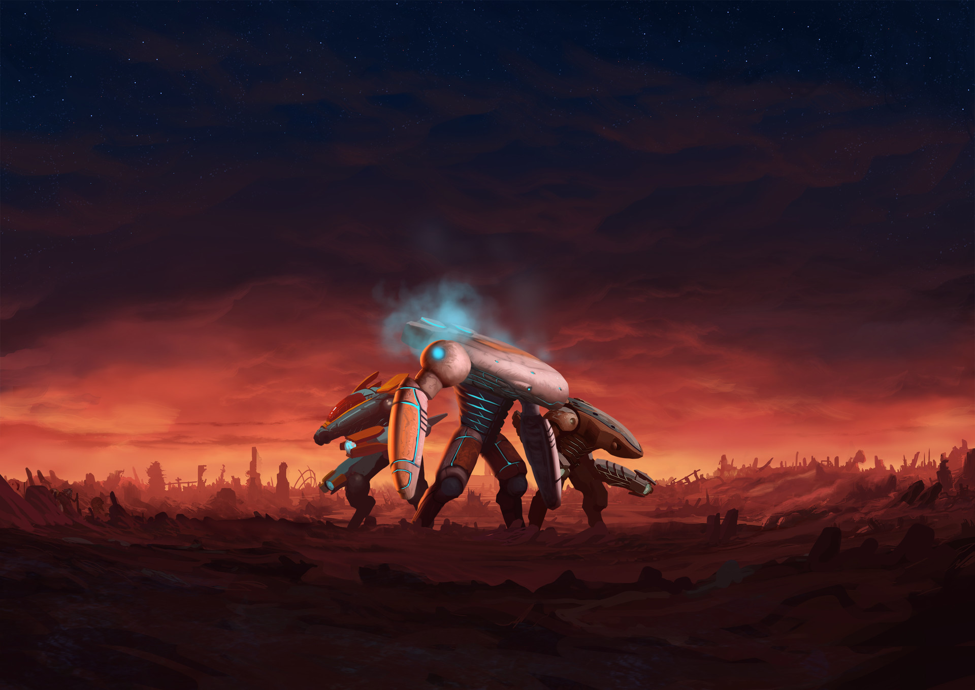 ArtStation - Defenders of Ekron, alternative cover art