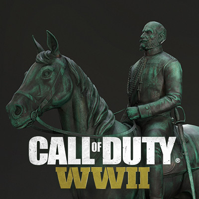 ArtStation - Call of Duty: World War 2 - Aachen statue