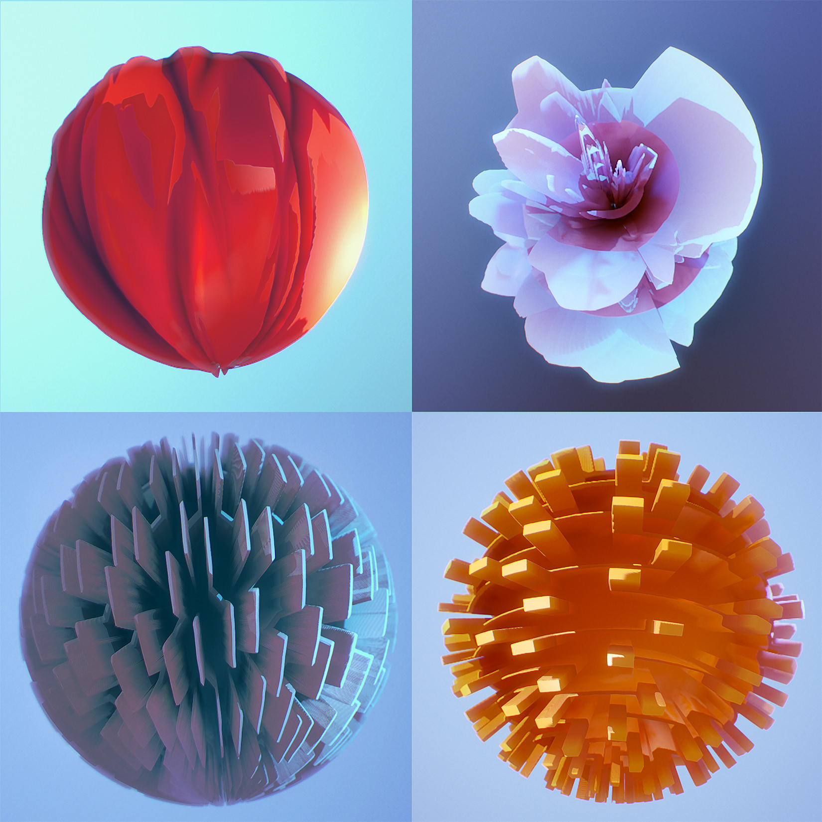 ArtStation - Stylized/Abstract Pattern Renders and Lighting Studies I ...