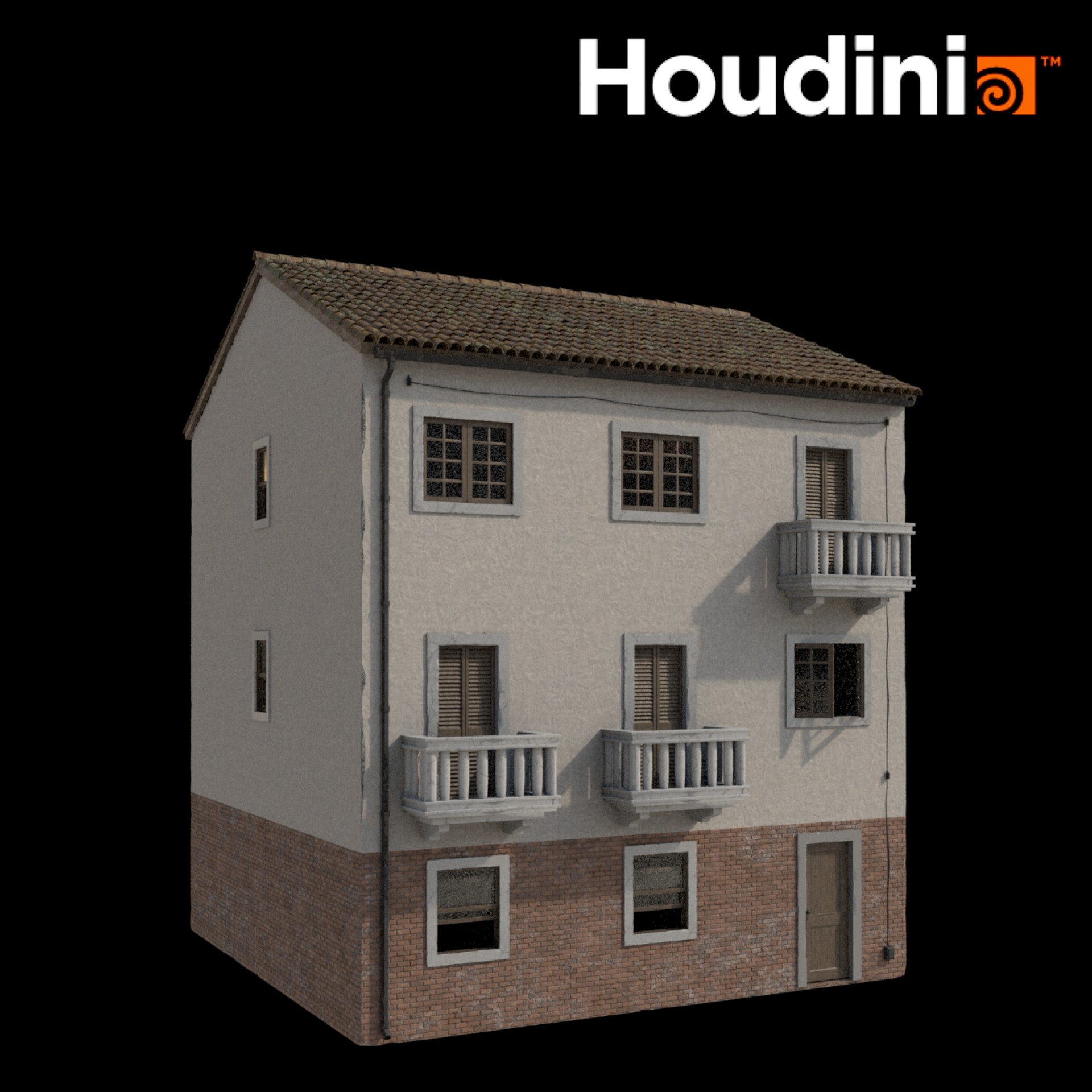 ArtStation - Houdini - procedural House/Flats