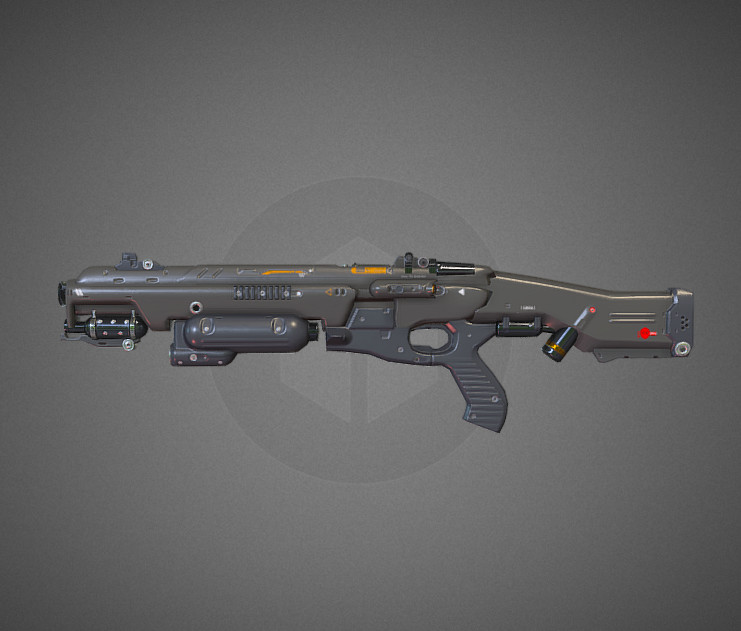 ArtStation - 3D Weapon Model - DOOM Combat Shotgun