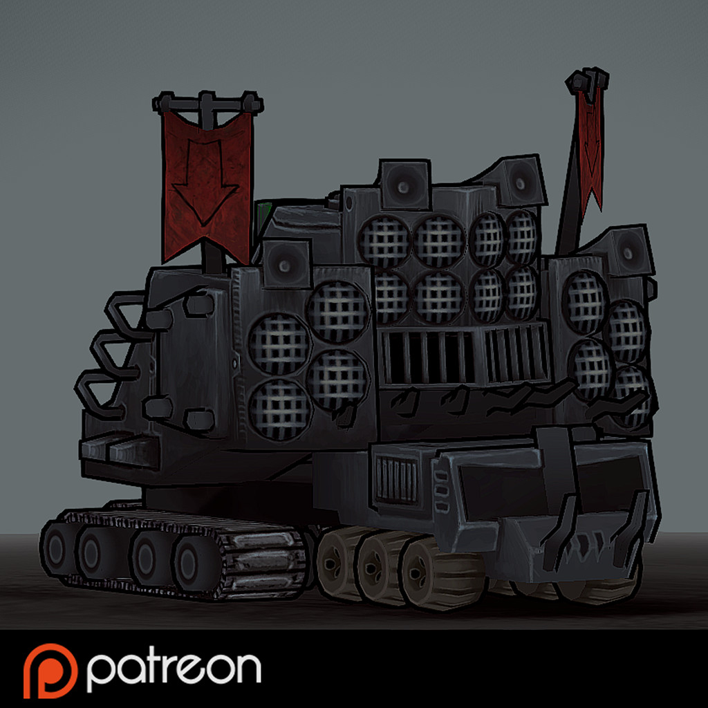 ArtStation - Battle Wagon for RTS game!