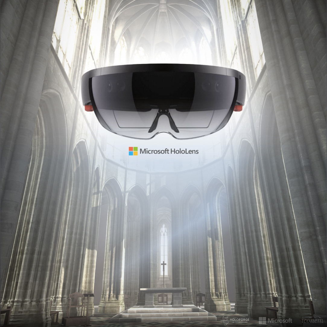 ArtStation - Inside the Abbey of Mont Saint-Michel - Hololens - 2018