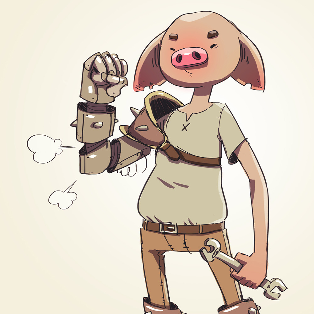 ArtStation - Mechanic Pig