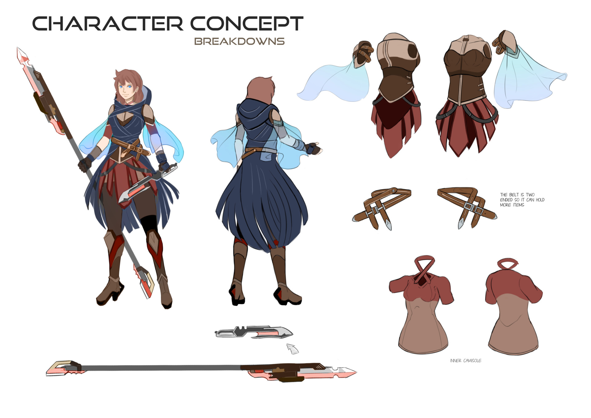 ArtStation - Character Concept - Female Lancer