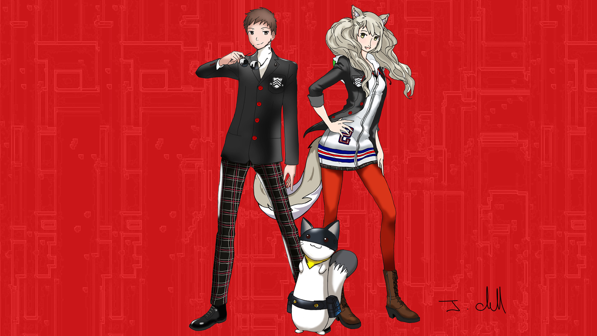 ArtStation - Persona 5 meets 'lost pause'
