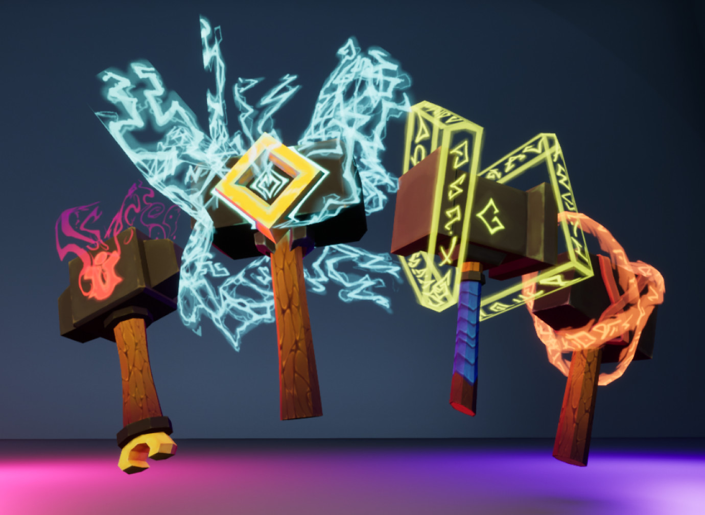 ArtStation - Four magical hammers