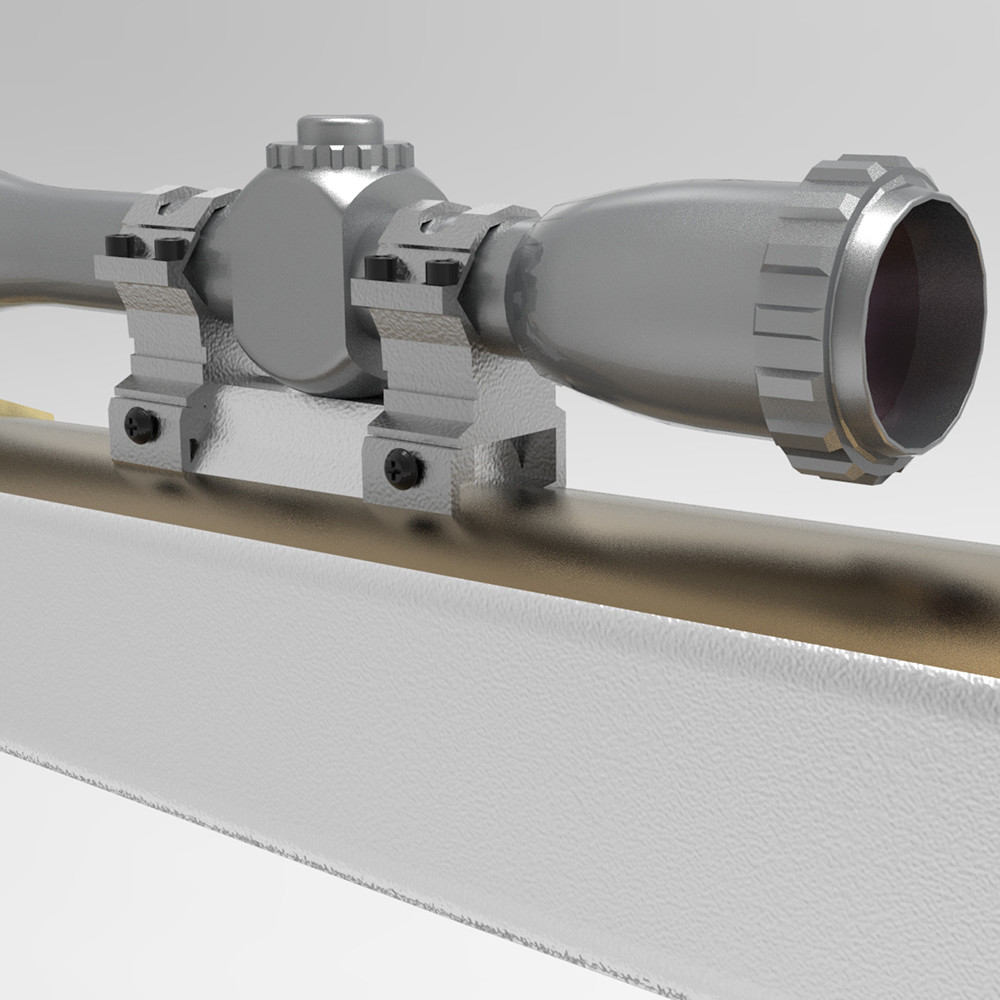 ArtStation - Rifle With 8x Scope