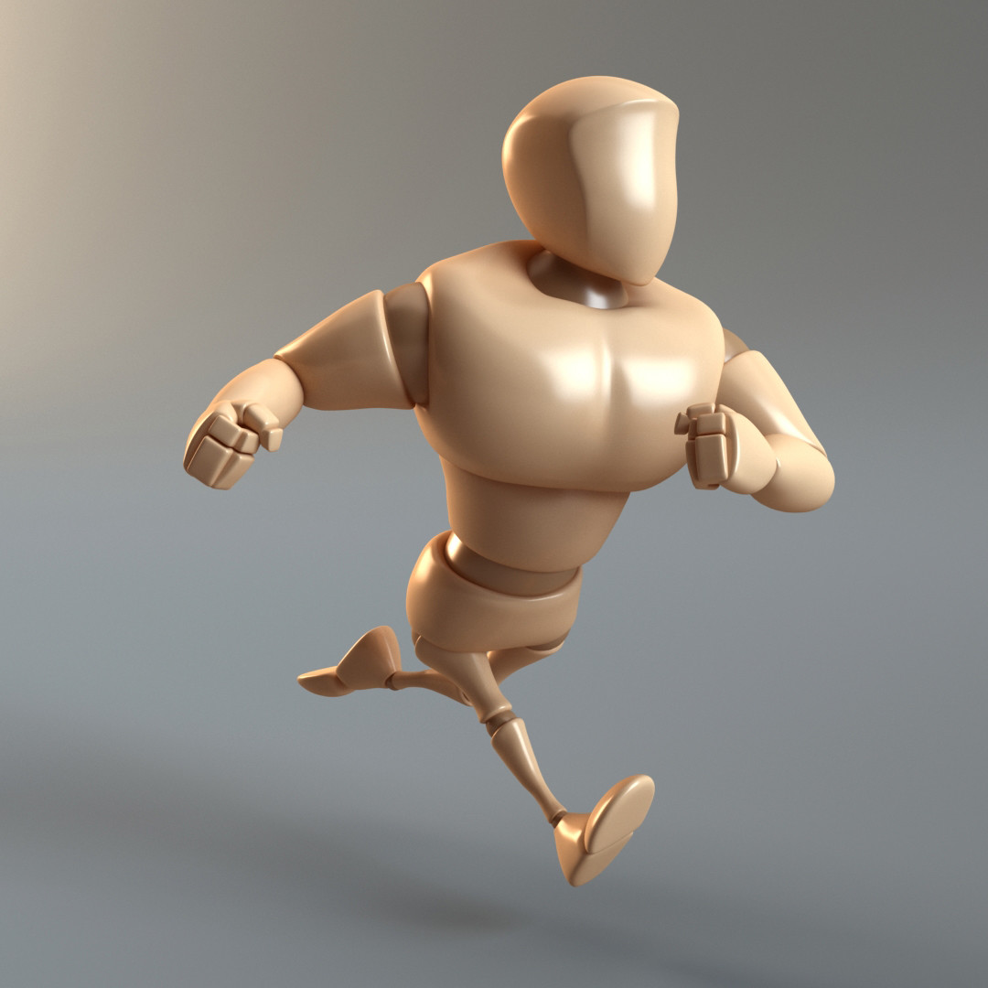 ArtStation - Beefy Rig - Run Walk Cycle