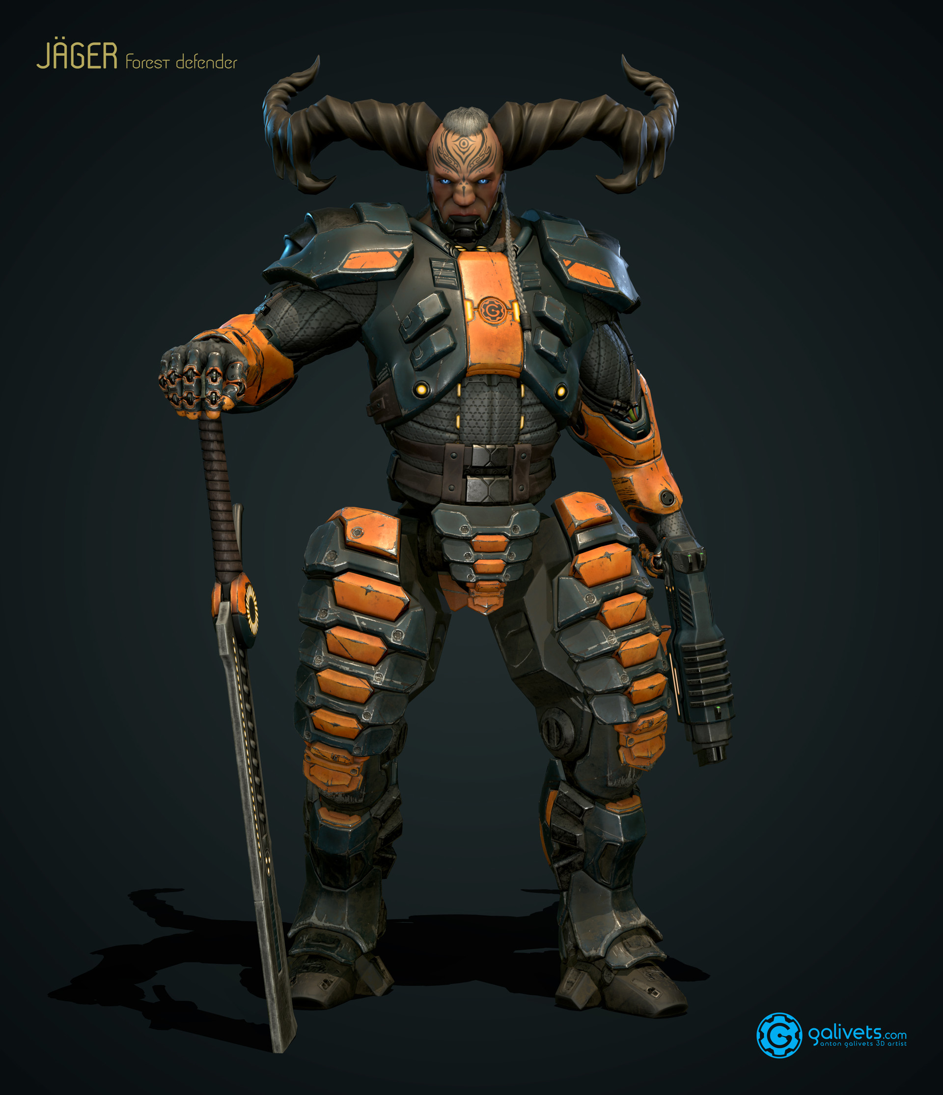 ArtStation - Jager - forest defender