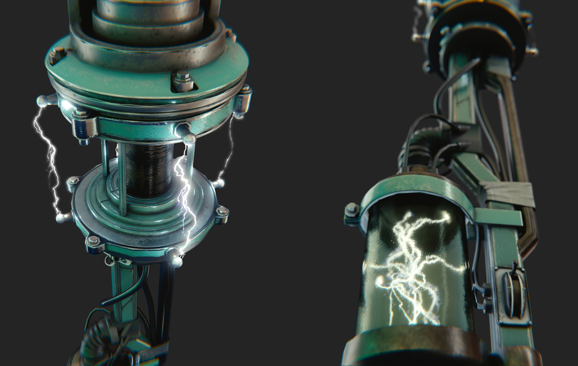 ArtStation - Sci-fi / dystopian Electric staff