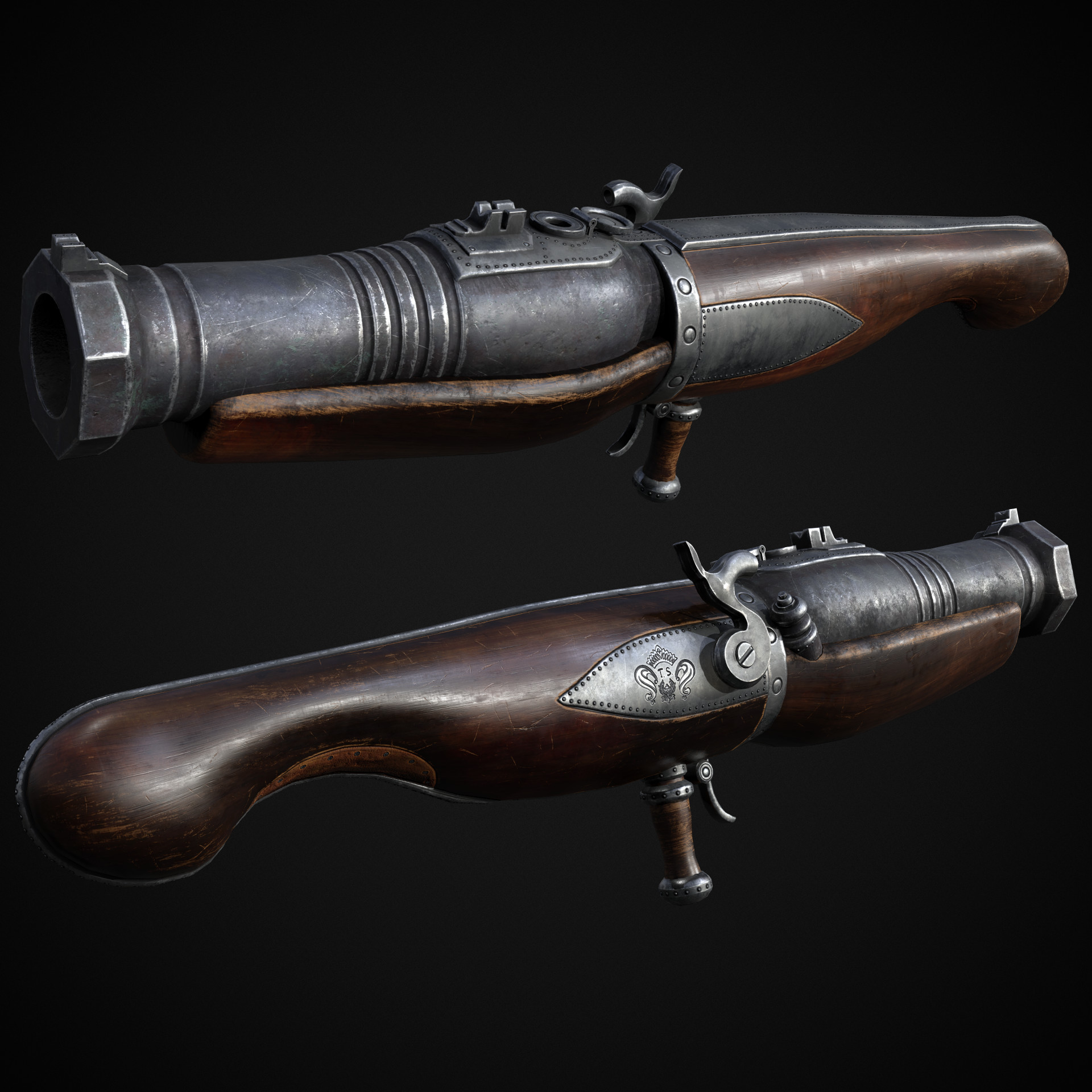 ArtStation - Steampunk heavy gun(another faction)