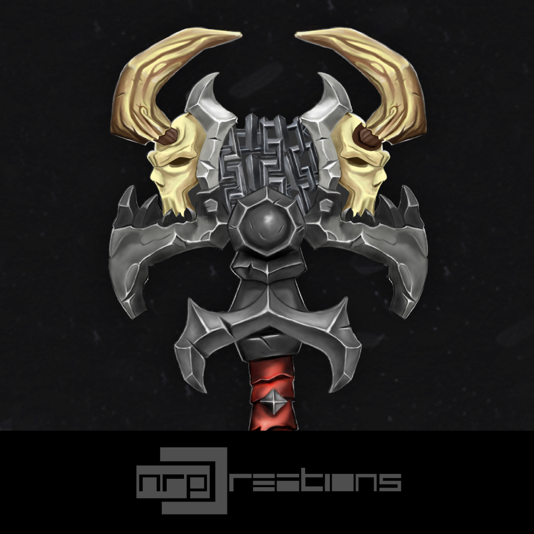 ArtStation - Weapon- Skull Axe