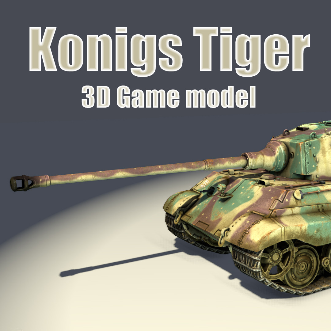 ArtStation - Konigs Tiger 3D Game Model