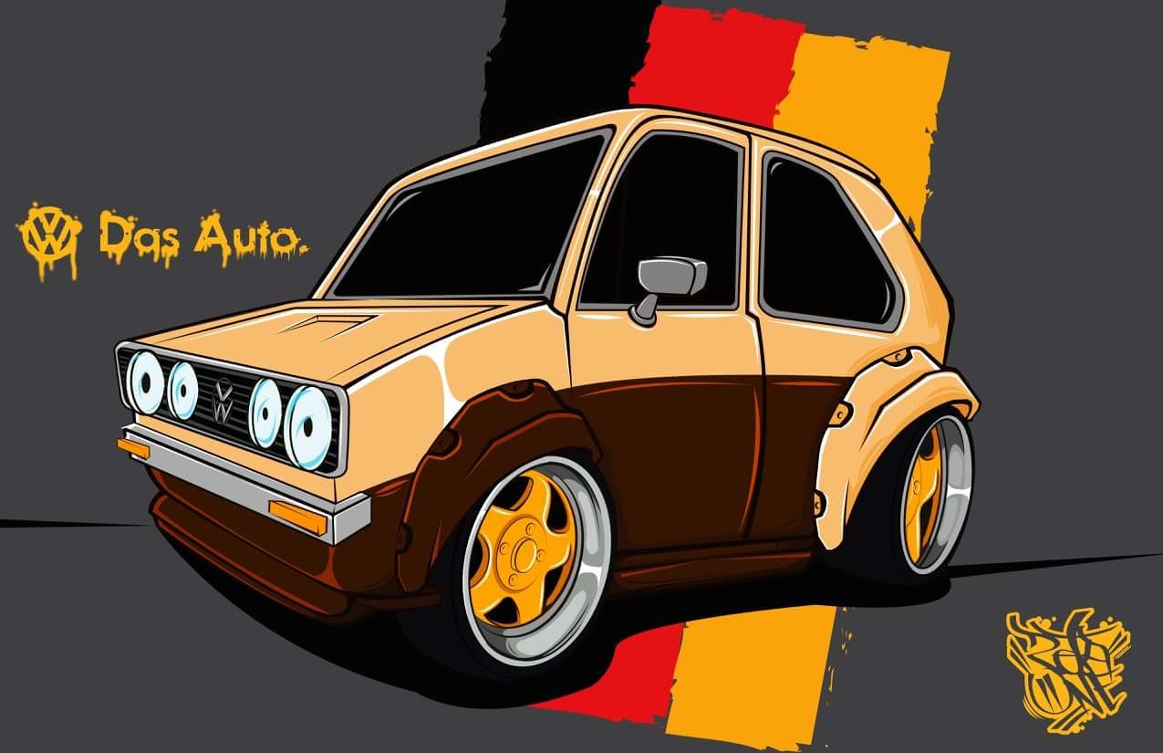 ArtStation - Vw Golf Mk1