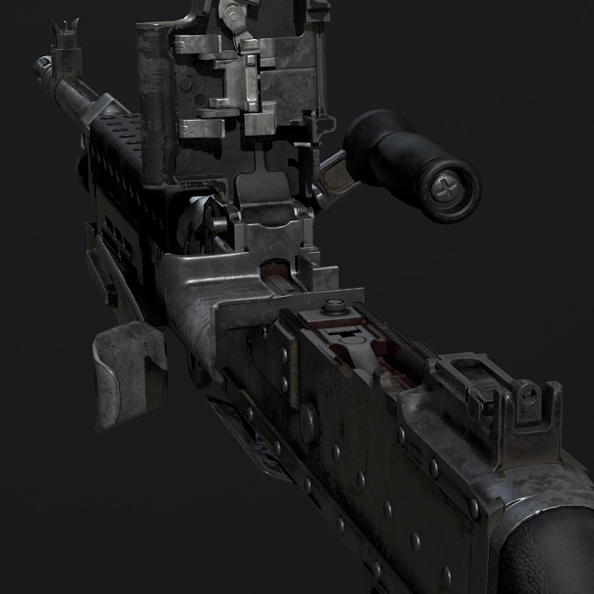 ArtStation - M240B general purpose machinegun