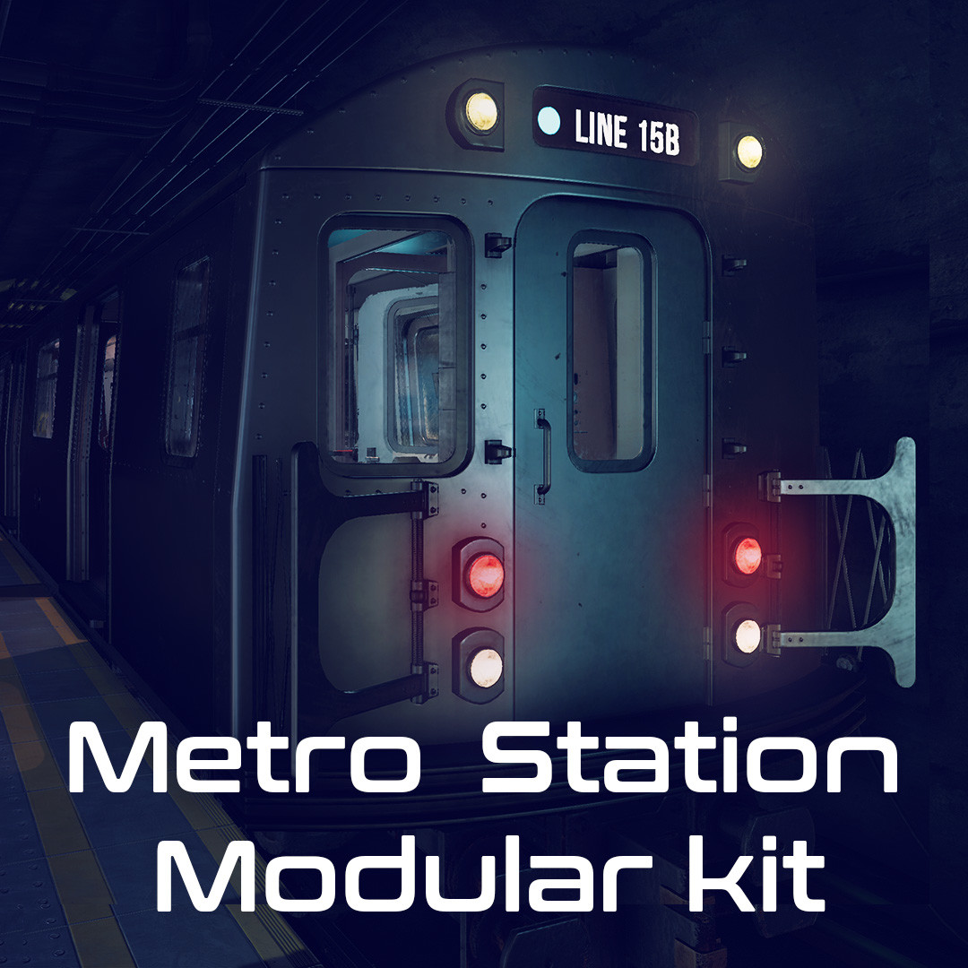 ArtStation - Metro station modular kit