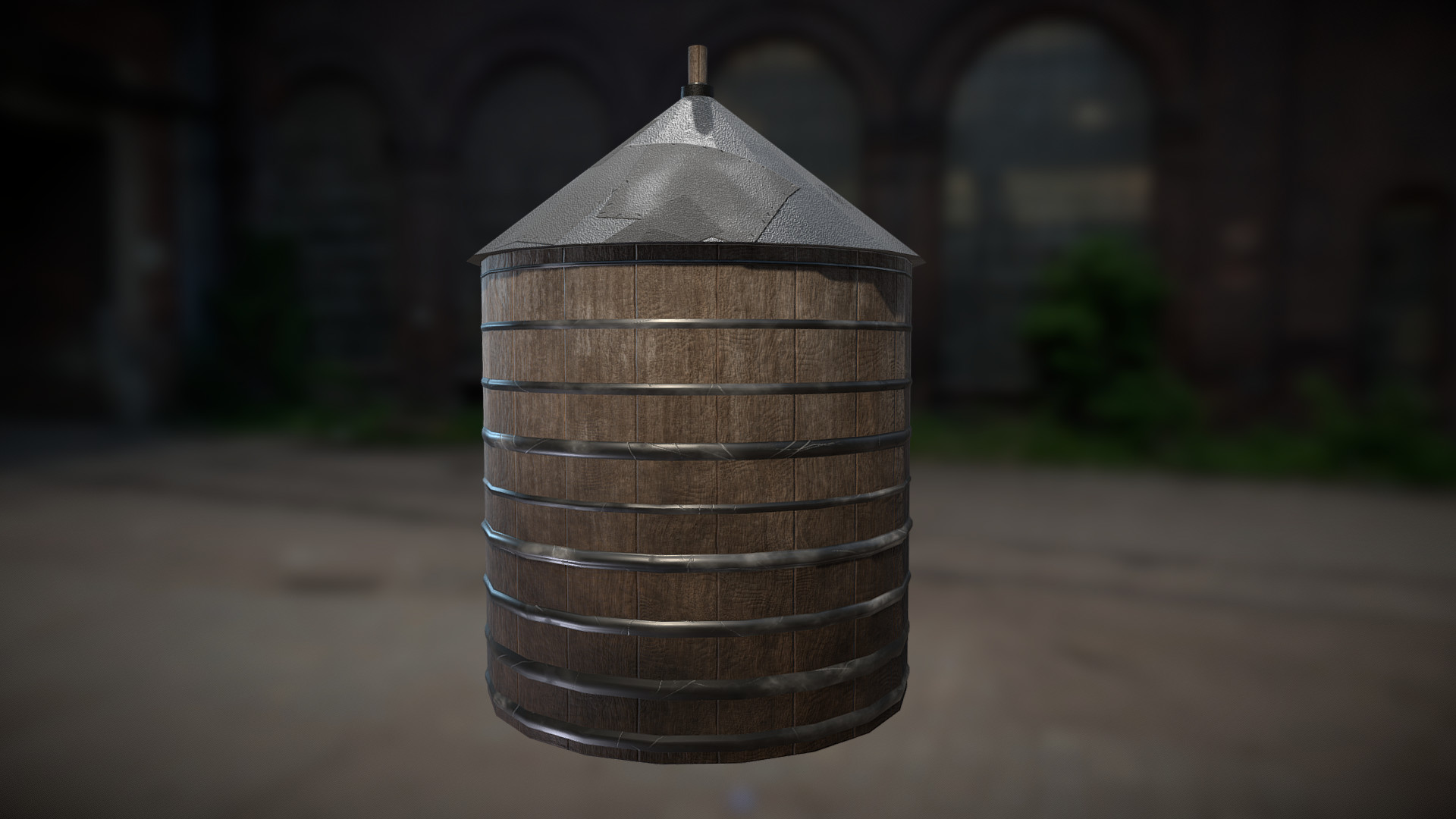 ArtStation - Roof Top Water Tower