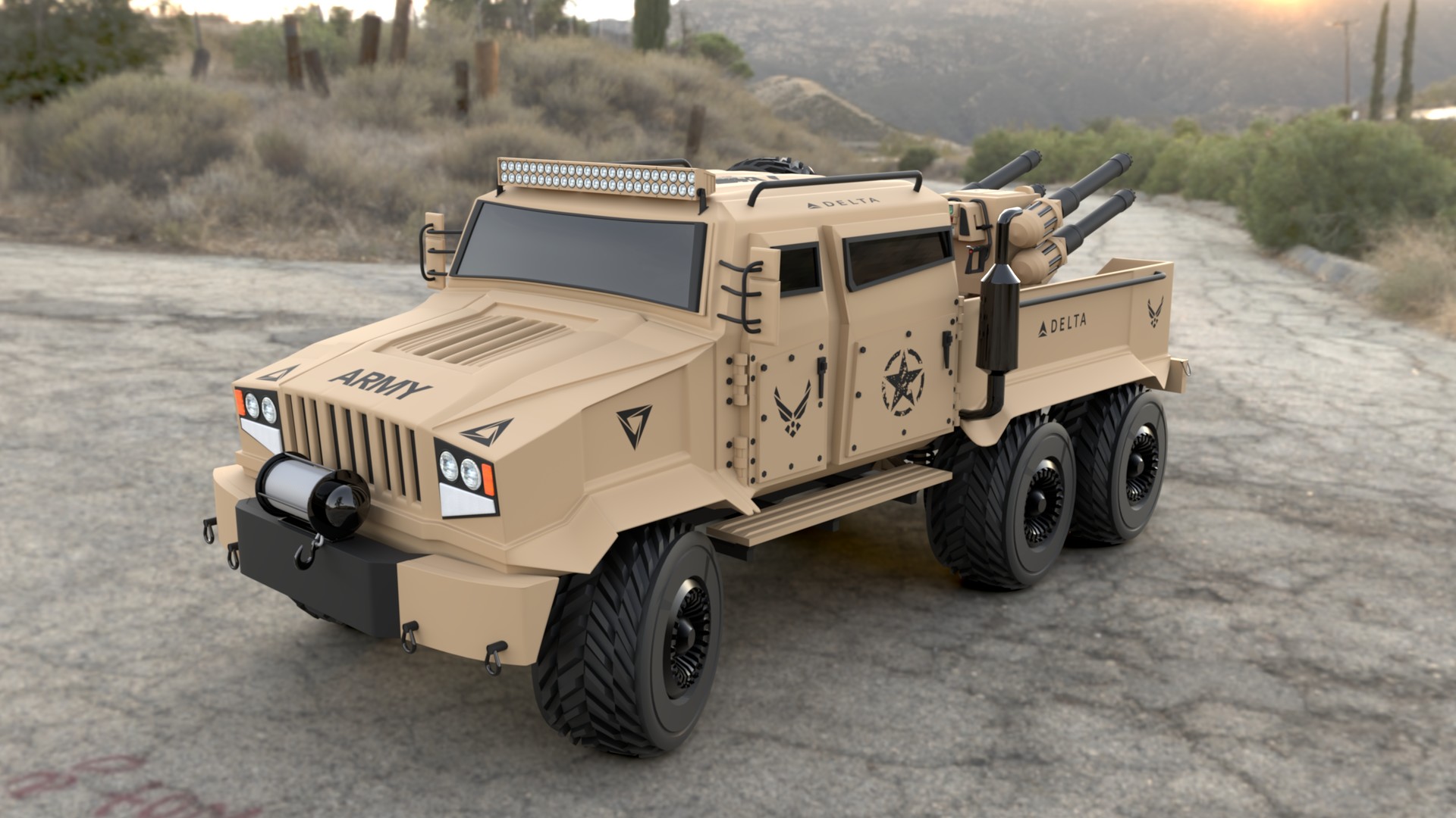 ArtStation - Leading Edge Army Vehicle 3D Model