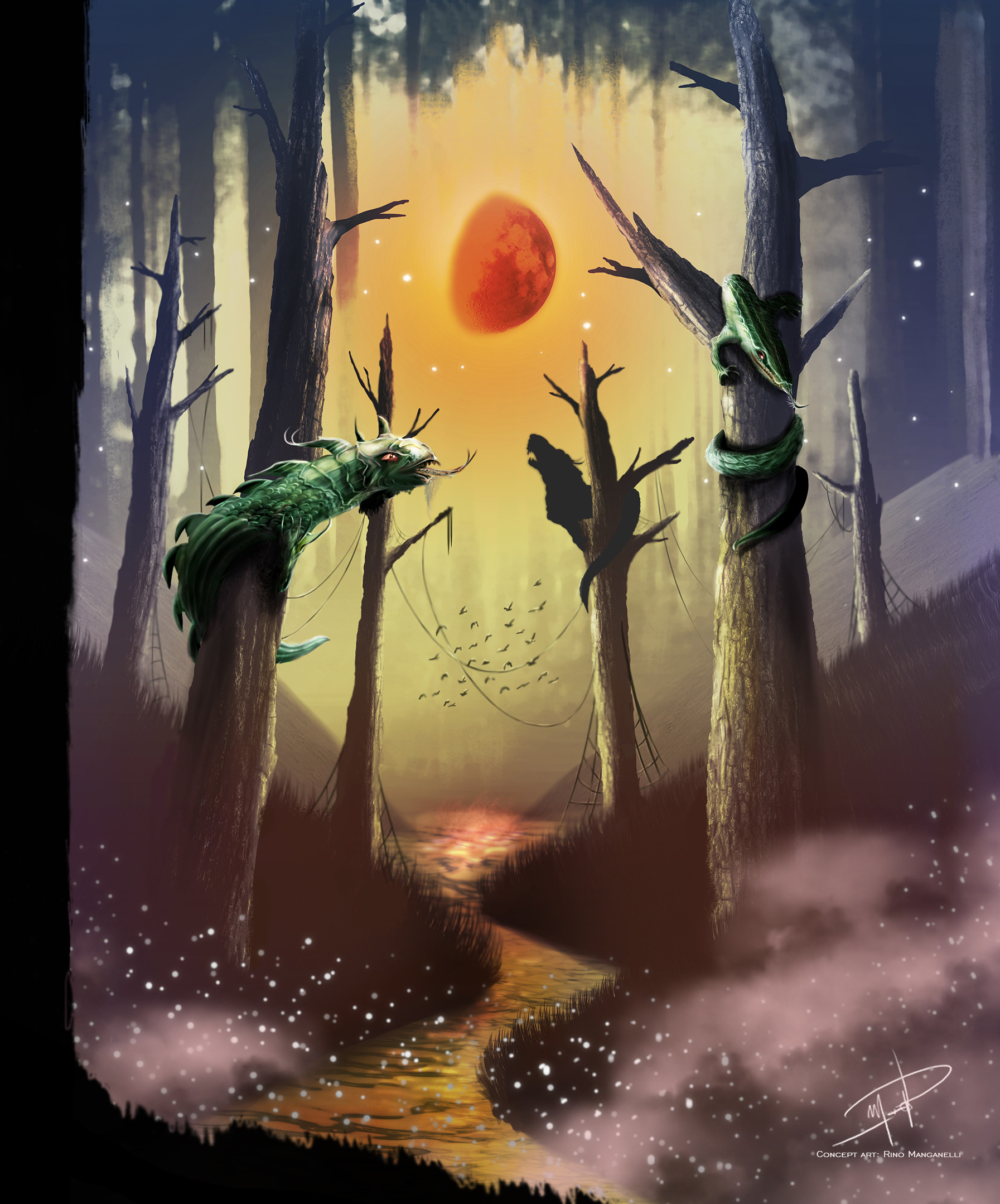 ArtStation - Infested swamp