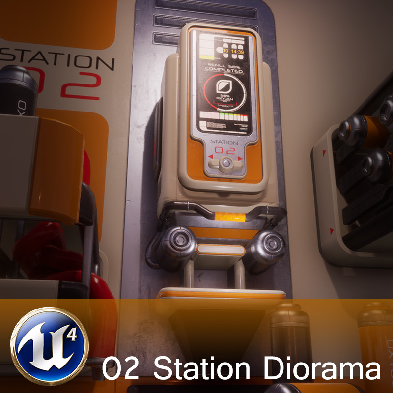 ArtStation - O2 Refilling Station Diorama - UE4