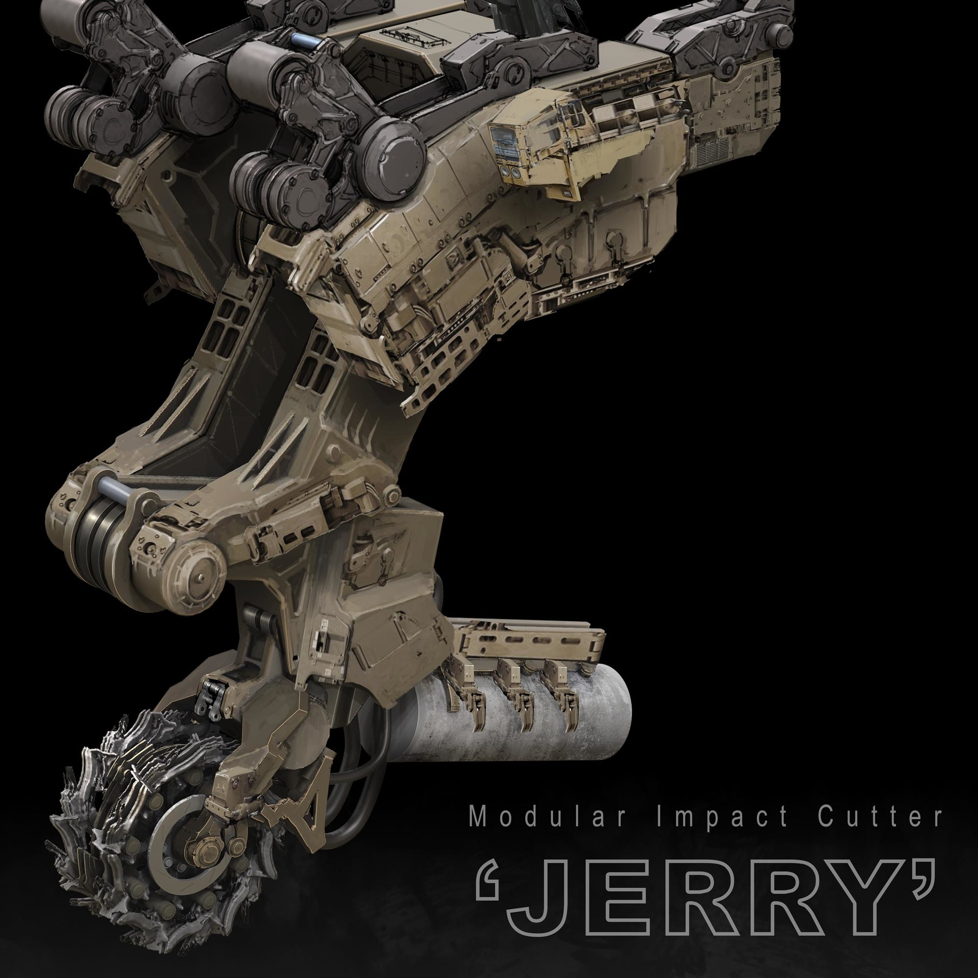 ArtStation - Modular Impact Cutter 'Jerry'