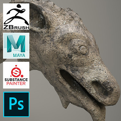 ArtStation - Stone Goat Gargoyle