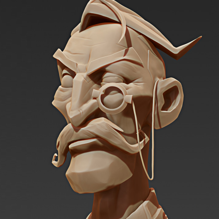 ArtStation - First ZBrush sculpt - Zbrush training