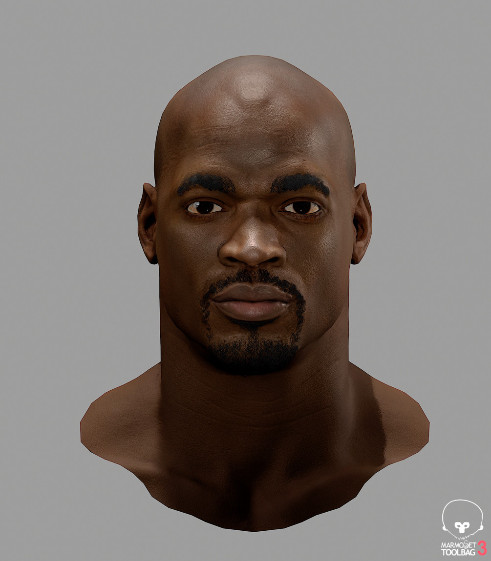ArtStation - Adrian Peterson Likeness