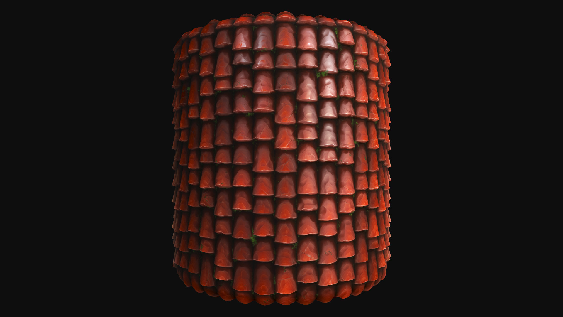 ArtStation - Stylized red roof