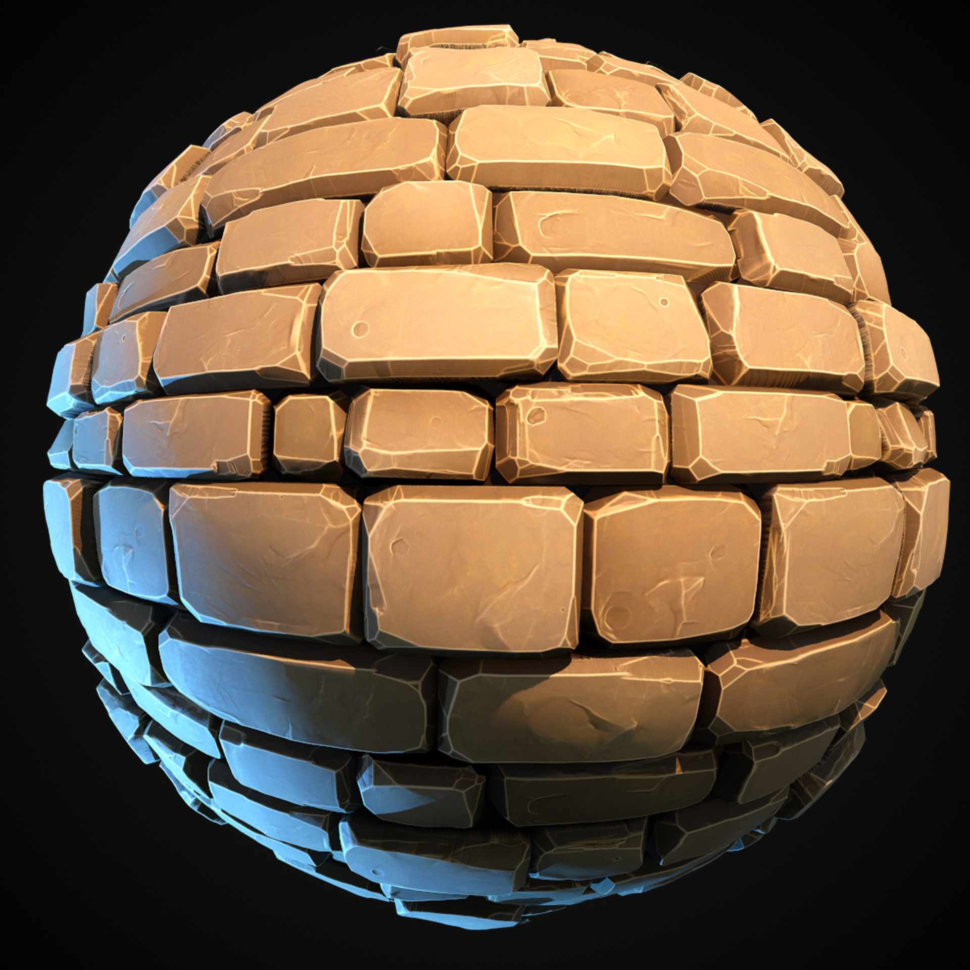 ArtStation - Stylized big bricks