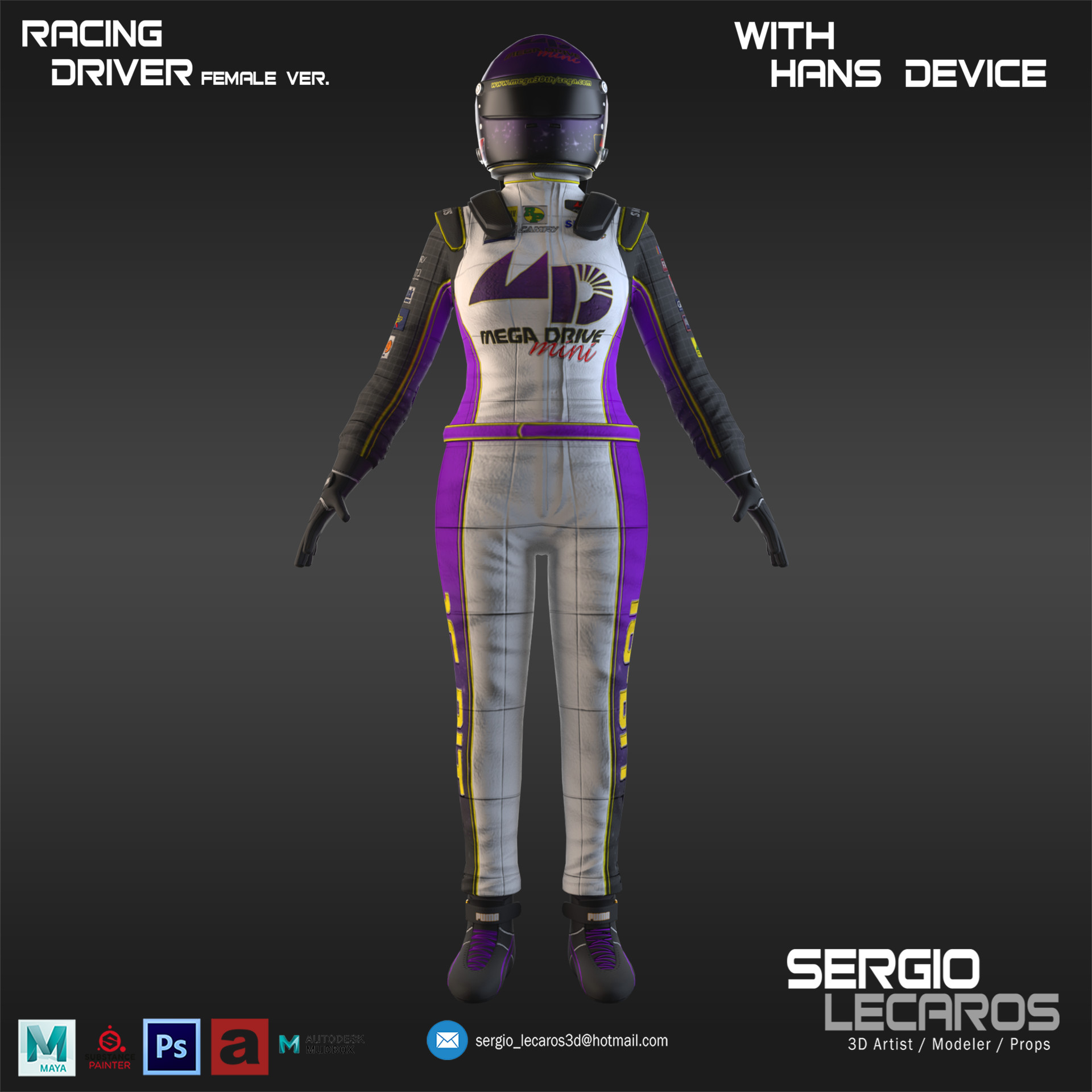 ArtStation - Female Racing Driver