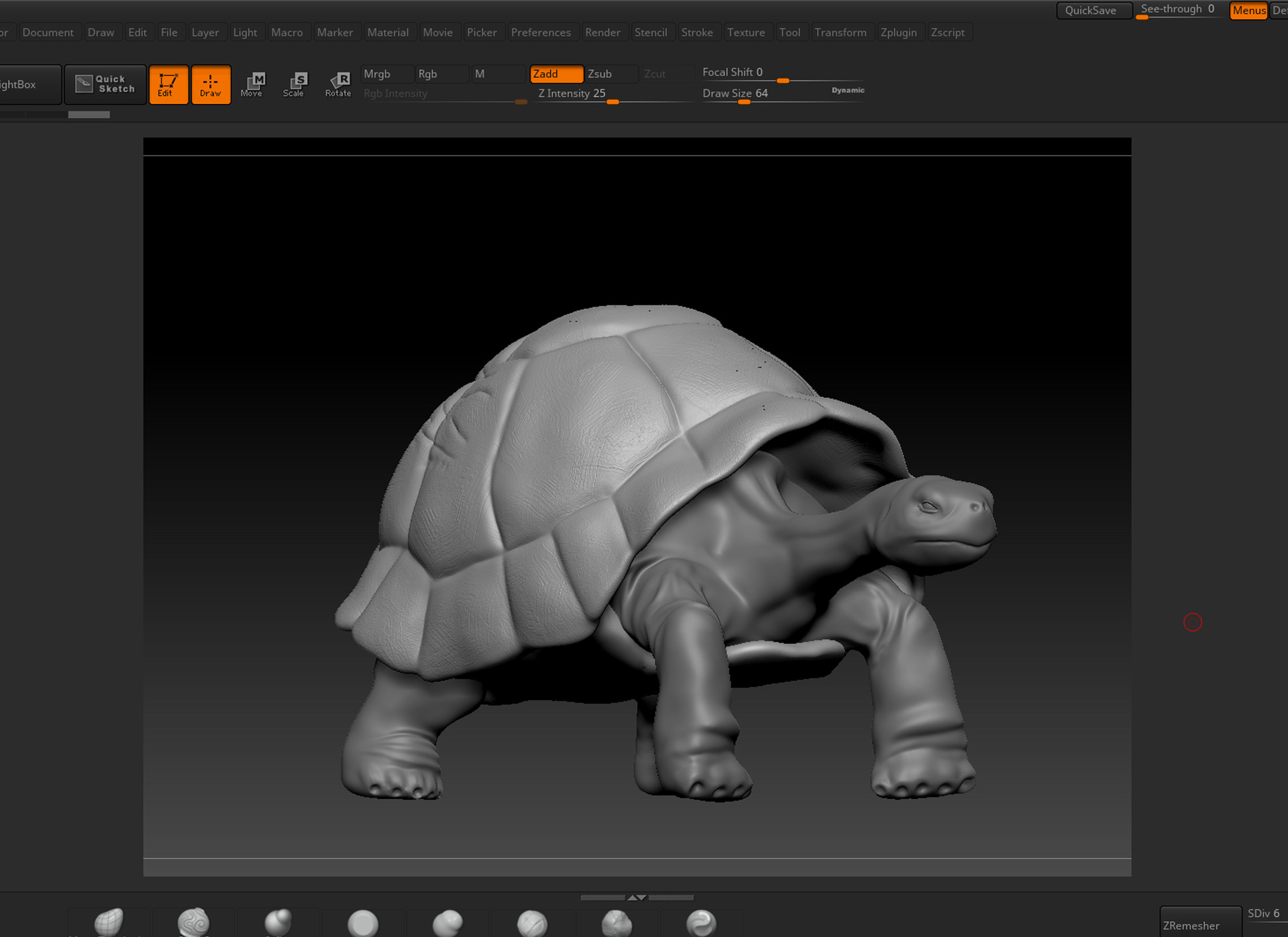 ArtStation - Galápagos tortoise (WIP)
