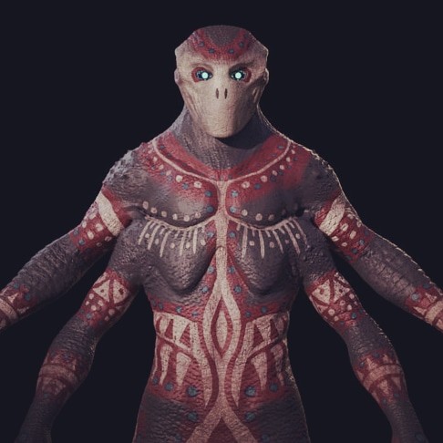 ArtStation - Tribal Alien