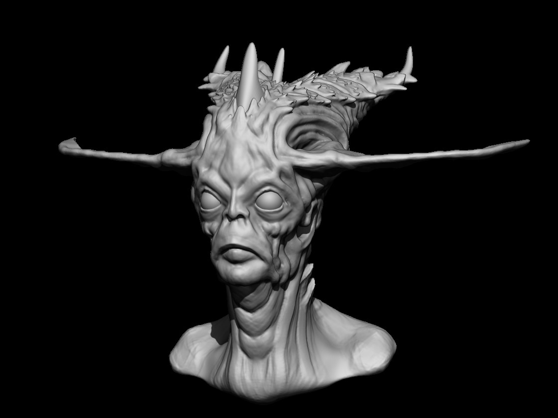 ArtStation - Alien Head - WP
