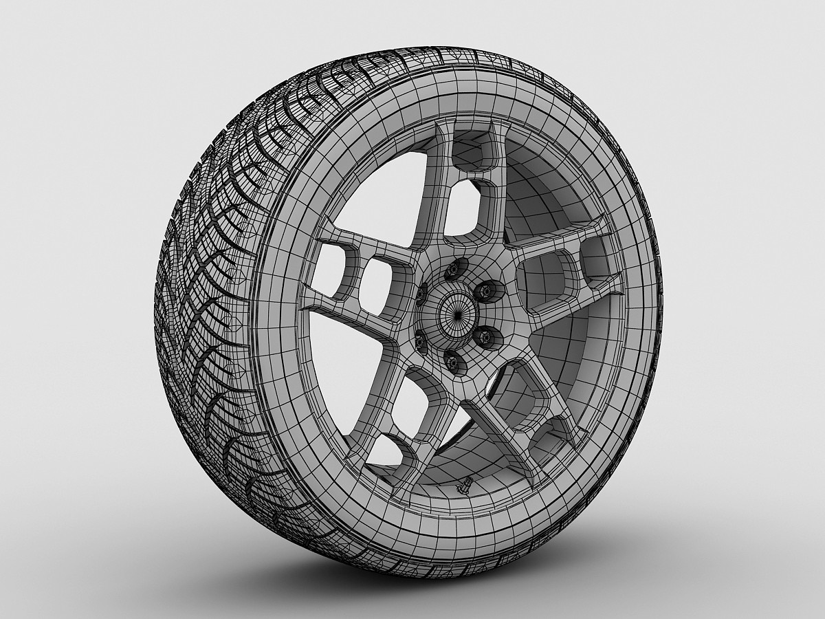 ArtStation - wire frame and clay renders