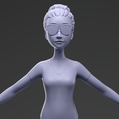 ArtStation - Pip Girl - Modeling