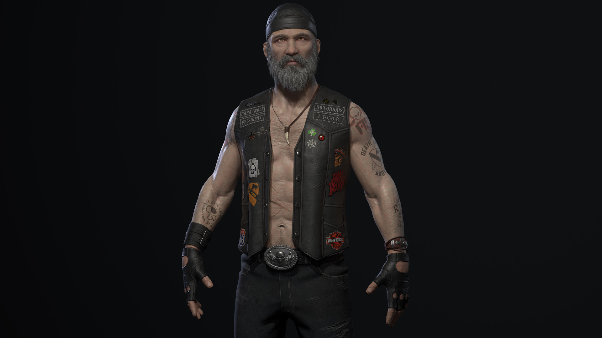 ArtStation - Biker - Real Time Character (comission)
