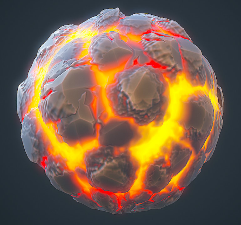 ArtStation - Stylized Lava Floor - Substance Designer