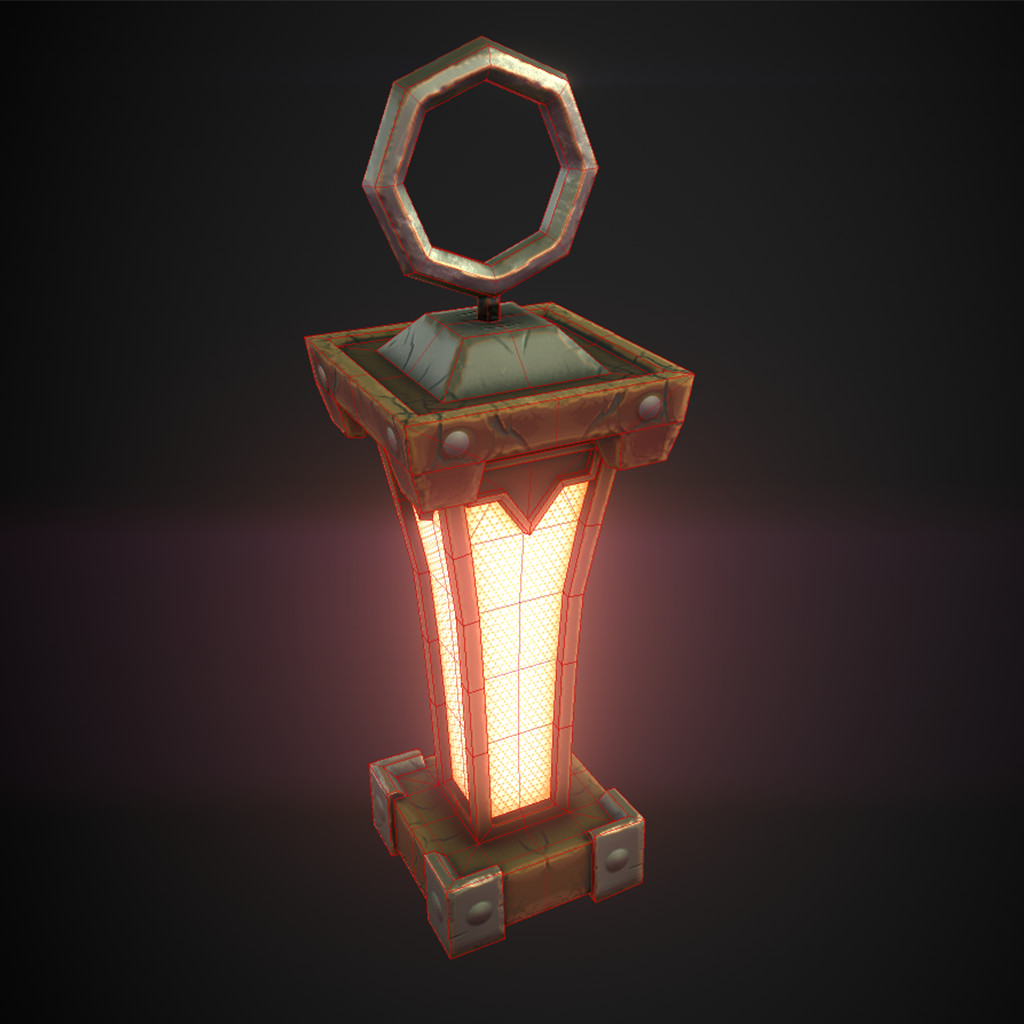 ArtStation - Stylized Lamp