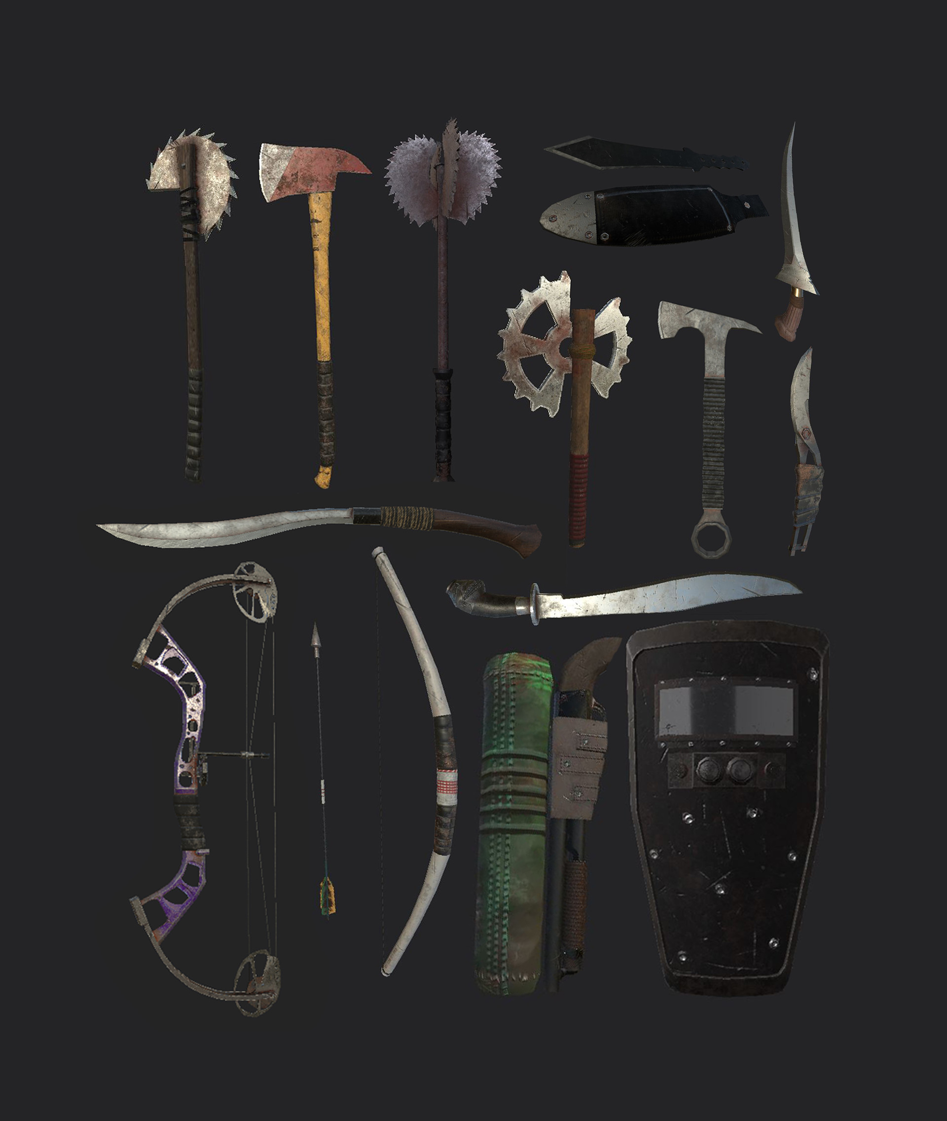 ArtStation - Post-Apocalyptic Weapons
