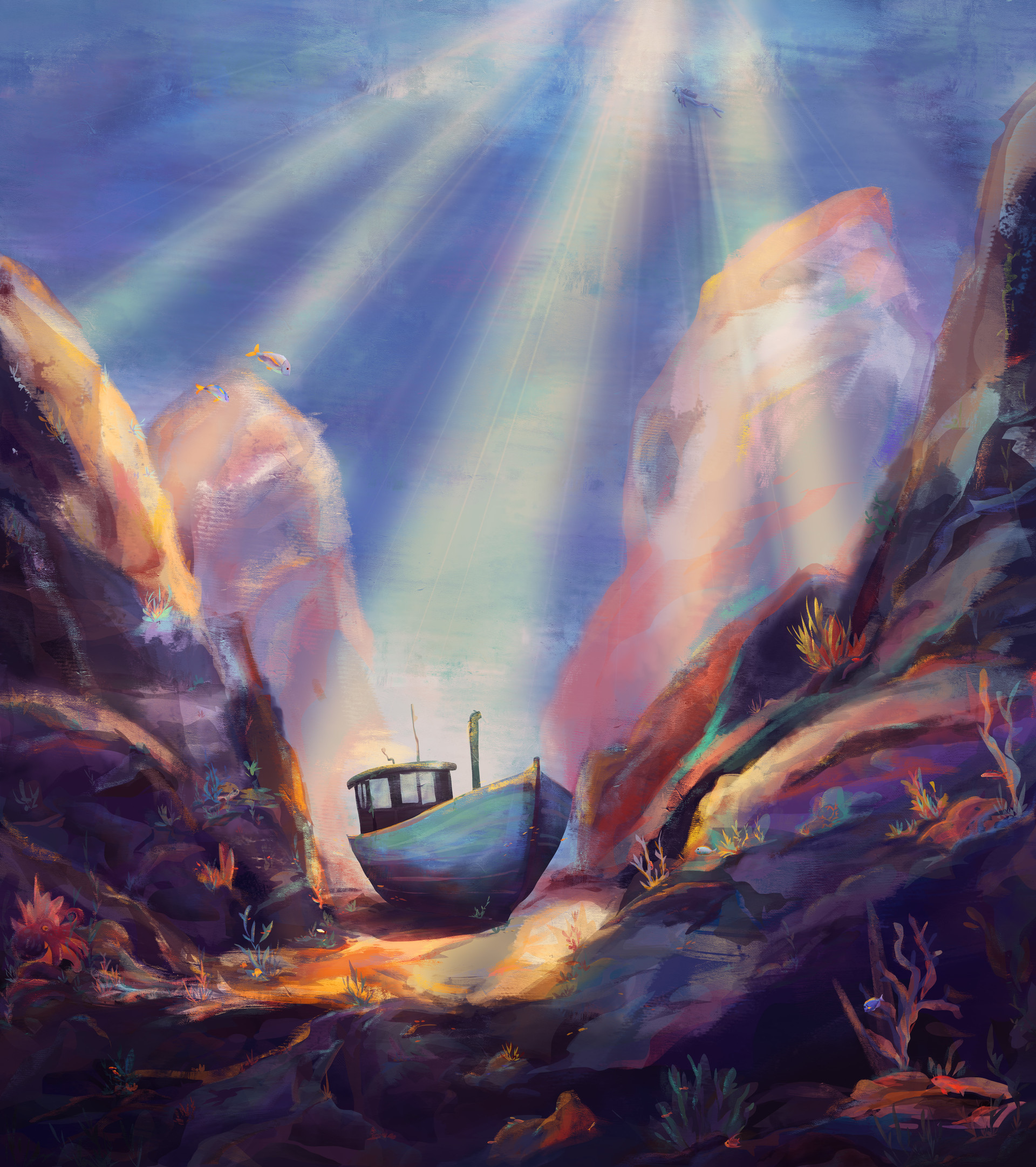 ArtStation - On the ocean floor