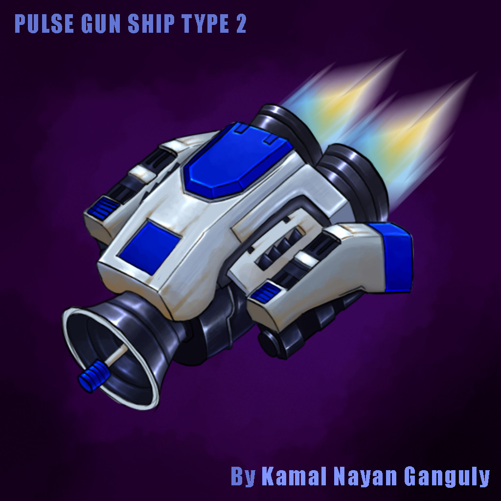 ArtStation - Pulse gunship type II