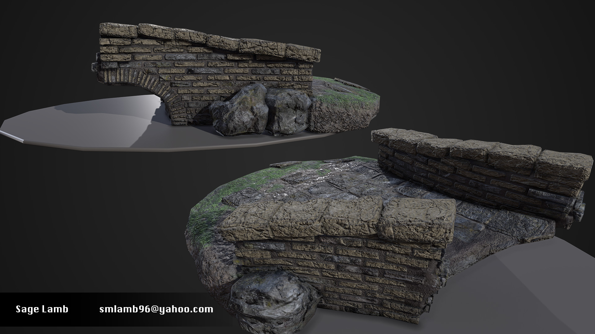ArtStation - Fractured Stone Bridge