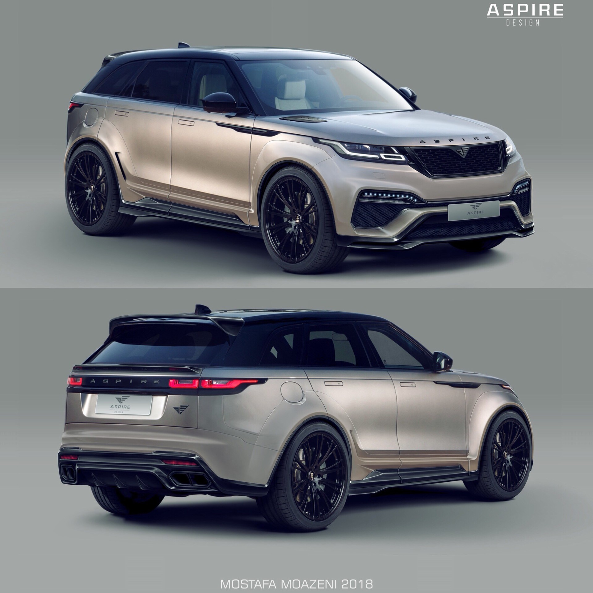 ArtStation - Aspire bespoke Range Rover Velar 2018 Full body kit