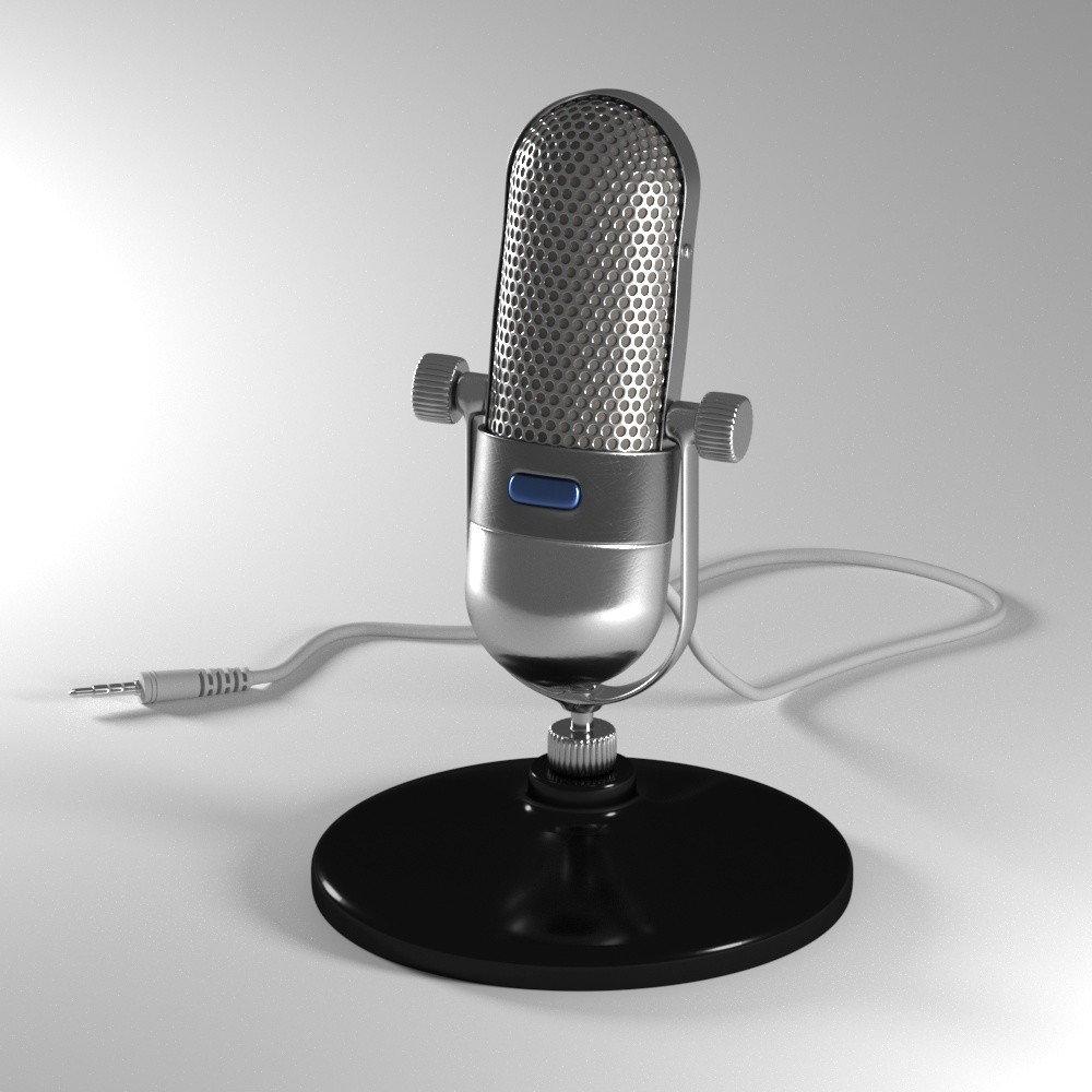 ArtStation - Microphone in 3d