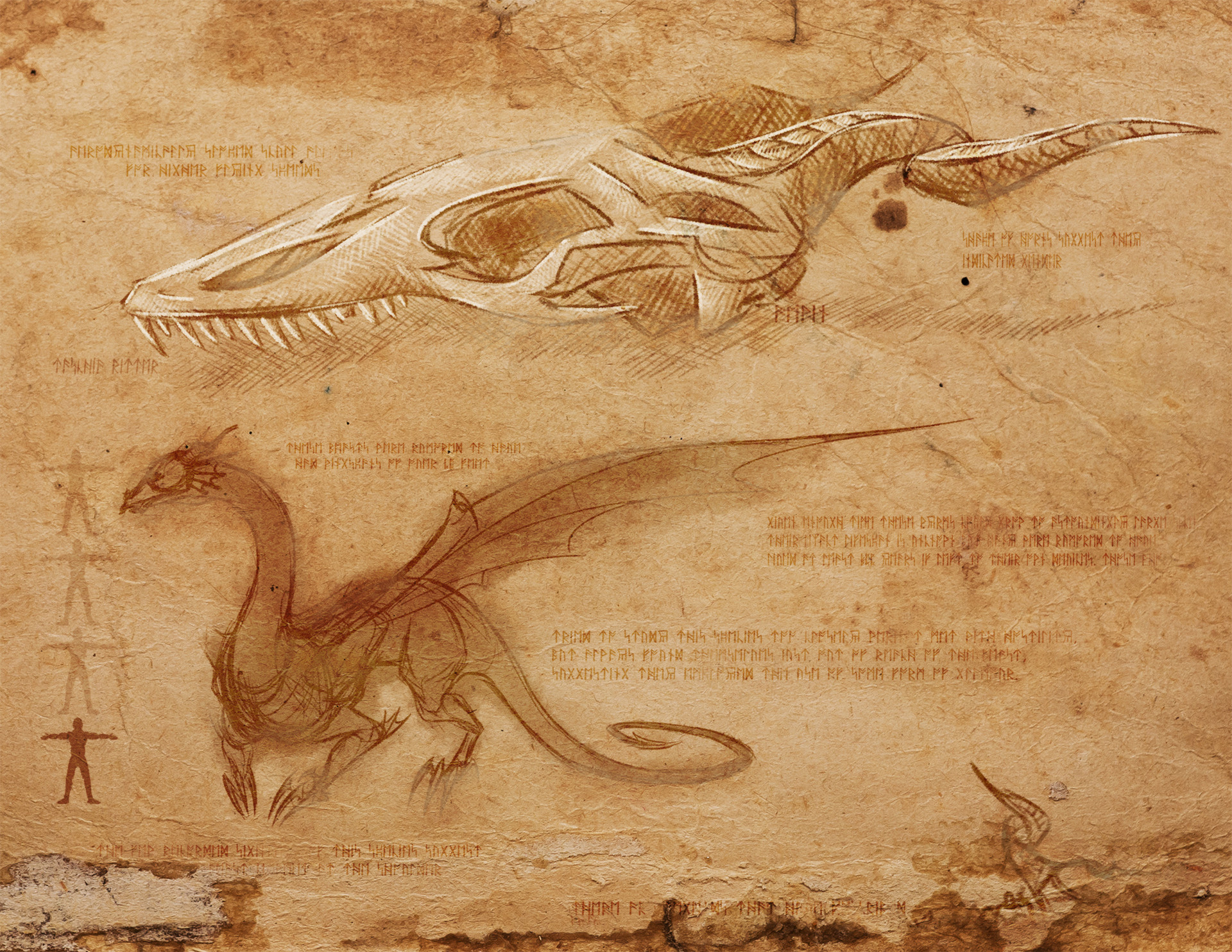 Tasch Ritter - Evermore Lore - Aged Research Sketches