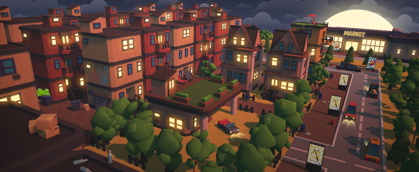 ArtStation - Low Poly Modern City