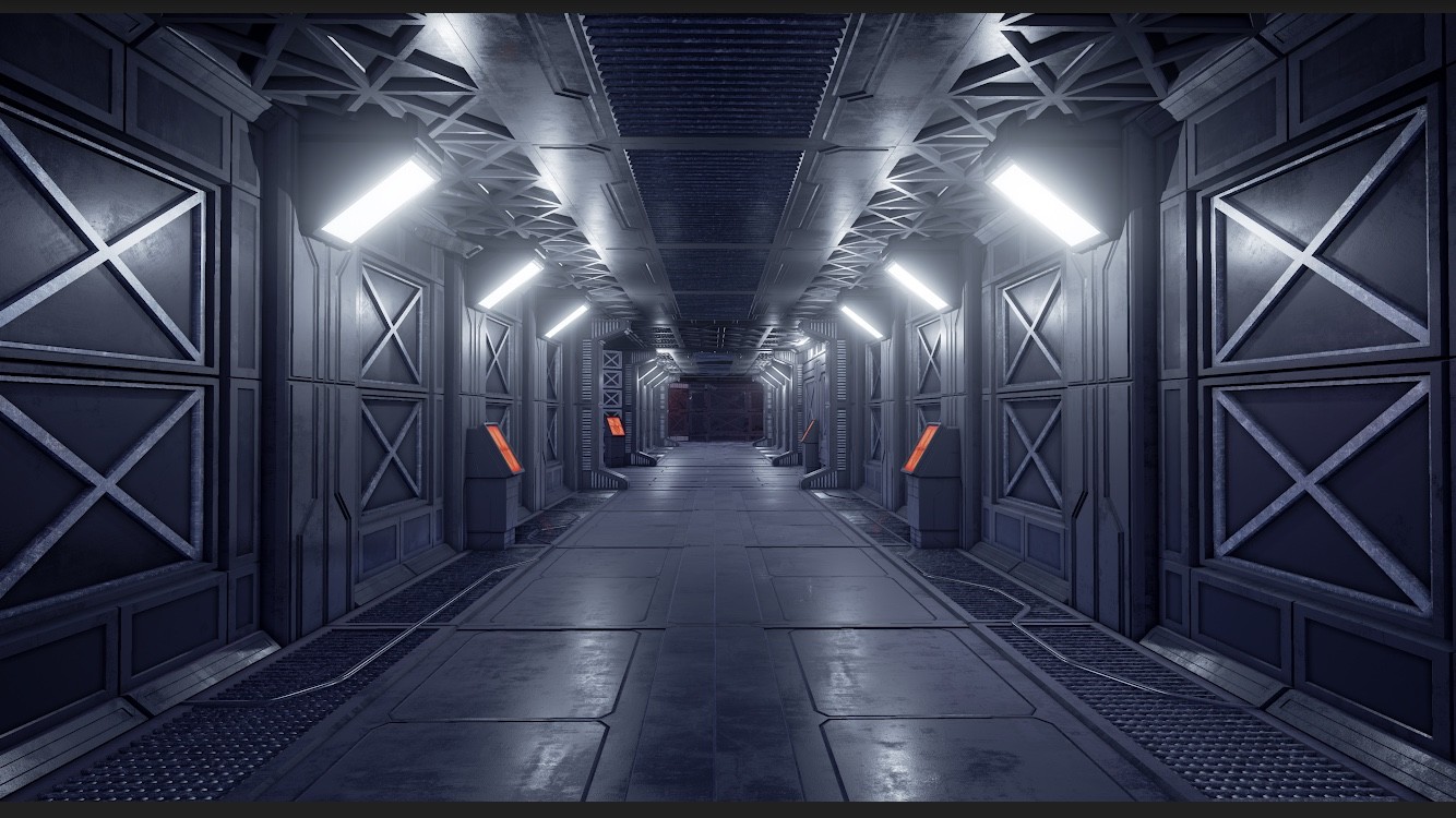 ArtStation - Recon Corridor (CyberCiti Update #1)