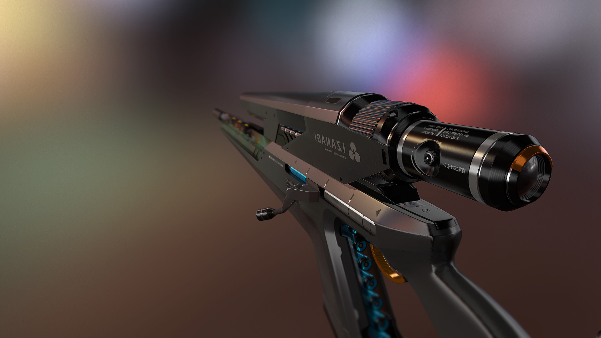 ArtStation - IZANAGI Electric Sniper rifle / 2017